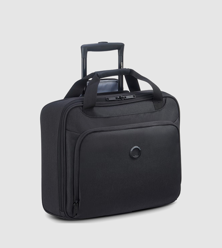 Buy DELSEY ESPLANADE Laptop Mini Trolley Bag In Black | 6thStreet Saudi ...