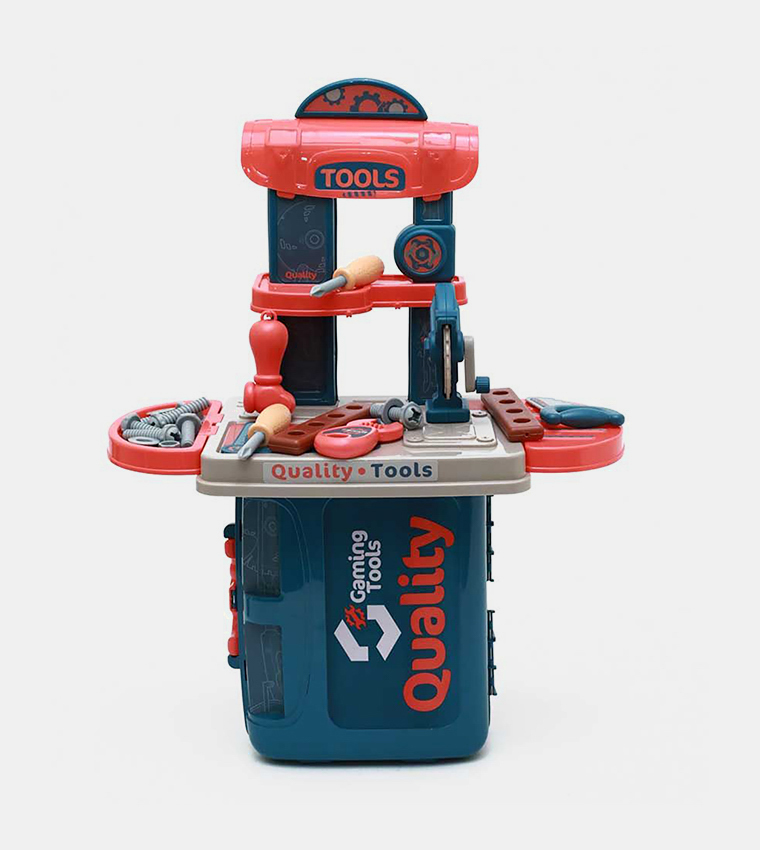 Buy Toonz Workbench Tool Playset 3 In 1 Toy Table With Tools In Blue ...