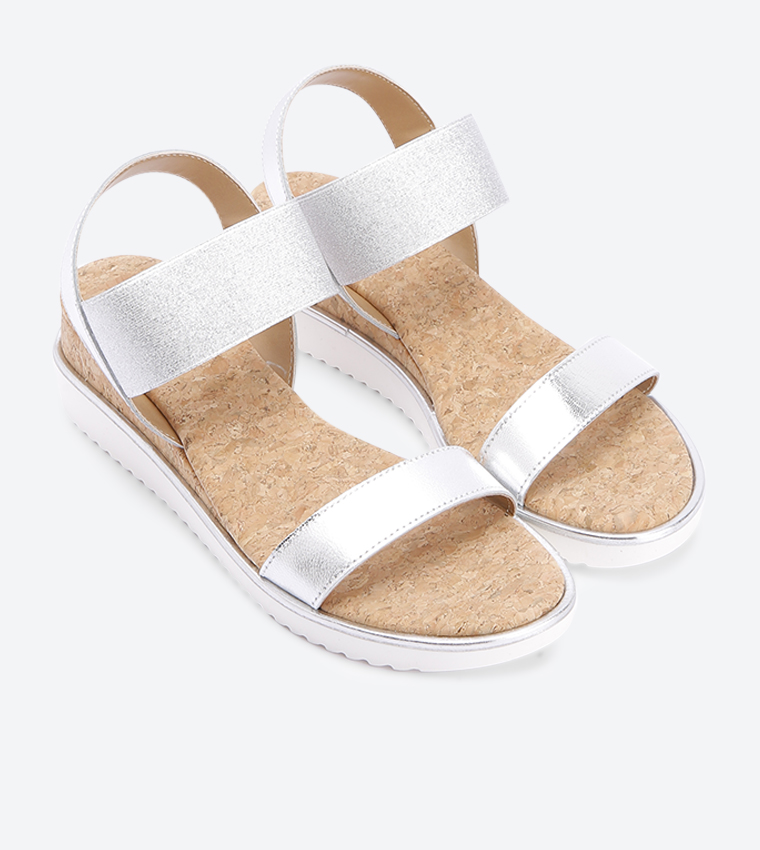 Buy Dune London Kalippo Mini Wedge Sandals Silver In Silver | 6thStreet ...