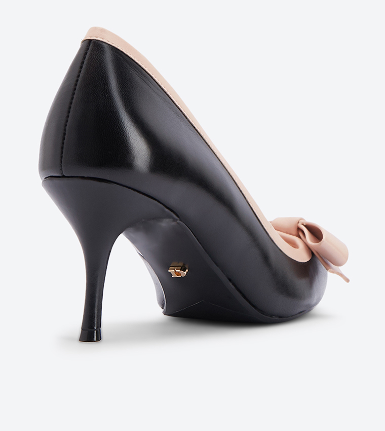 Buy Dune London Besee Bow Details Pumps Black 0084503940119010 In Black ...