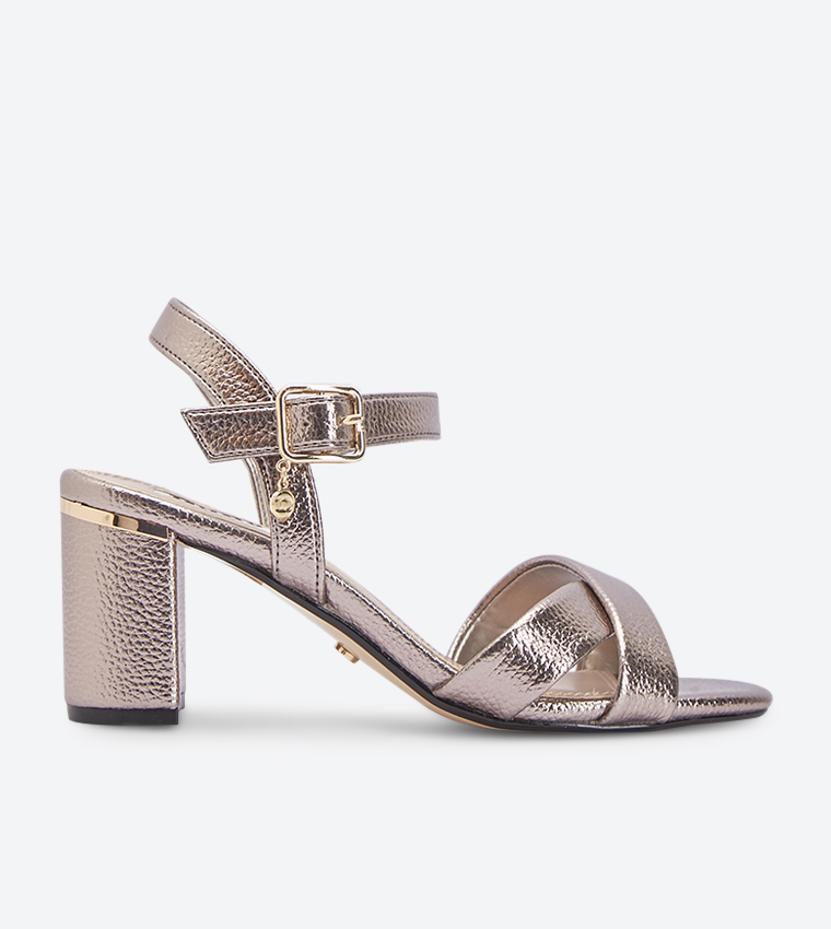 Buy Dune London Muscatt Di Criss Cross Strap Block Heel Sandals ...