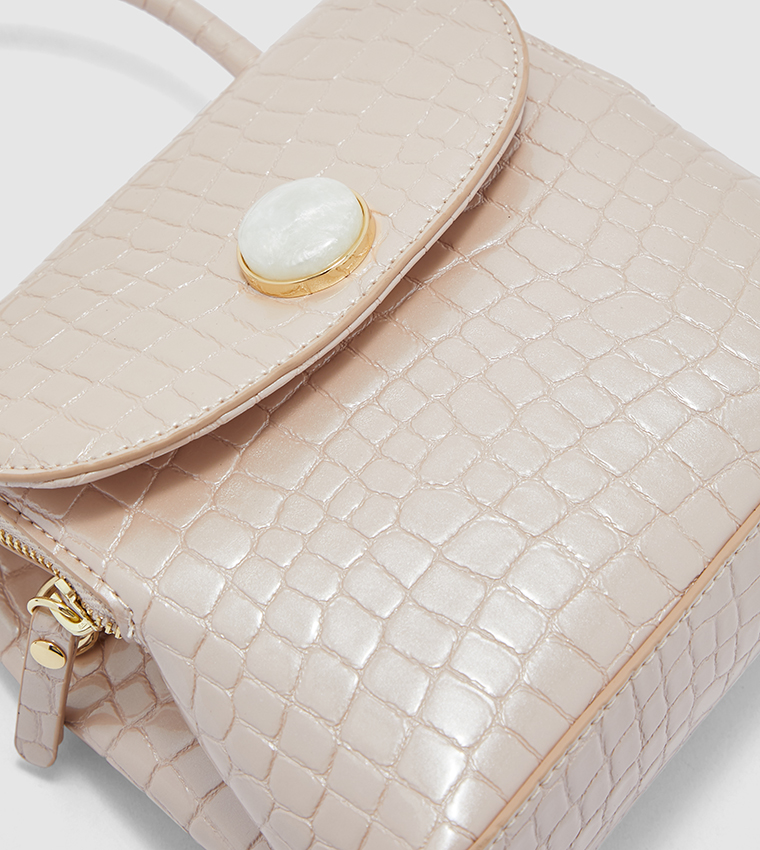 Buy Naturalizer Nhb Modernist Mini Bags Beige In Beige | 6thStreet Qatar