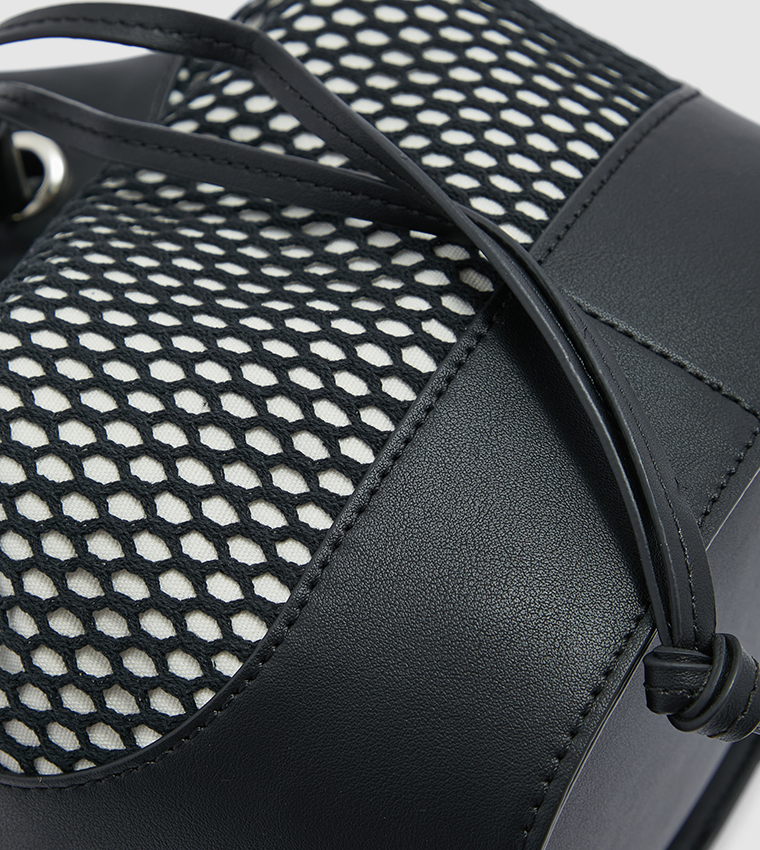 Buy Naturalizer SKYLINE Drawstring Closure Bucket Bag In Black ...