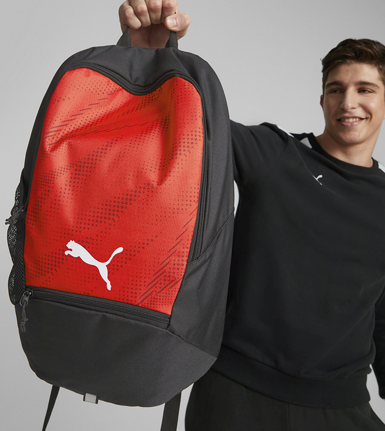 Buy Puma Logo Printed Individualrise Backpack In Red | 6thStreet UAE