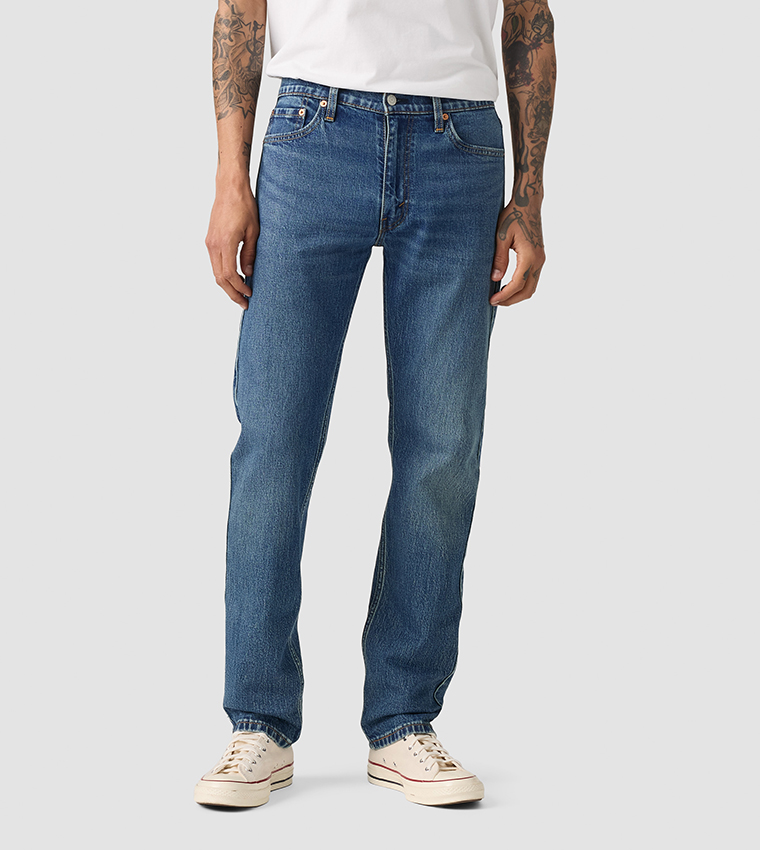 Buy Levi's 513 Washed Slim Straight Fit Jeans In Indigo | 6thStreet UAE