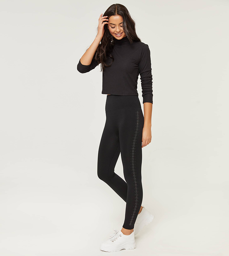 Buy Ardene Pants Black In Black | 6thStreet UAE