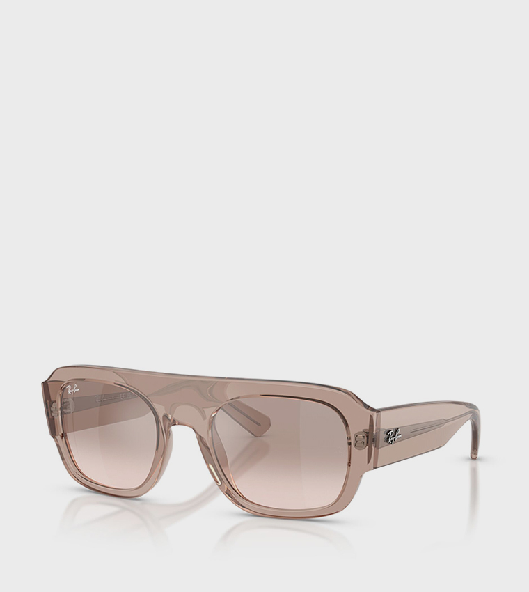 Buy Ray Ban Full Rim High Bridge Retro Sunglasses In Brown | 6thStreet UAE