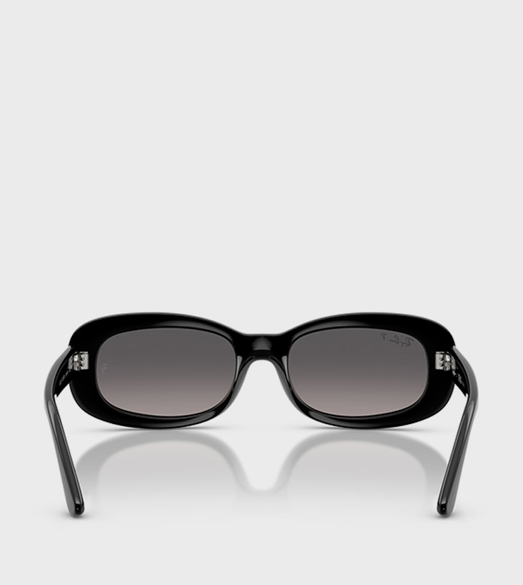 Buy Ray Ban Full Rim High Bridge Oval Sunglasses In Black | 6thStreet UAE