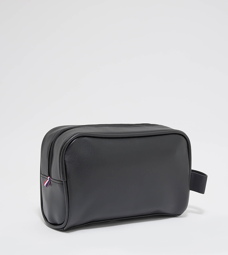 Buy Austin Reed Logo Detail Zip Around Travel Pouch In Black ...