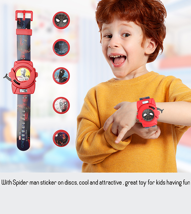 Buy Spiderman Spiderman Disc Shot Digital Watch In Multiple Colors ...