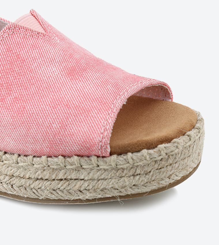 Buy Toms Open Toe Platform Alpargata Espadrilles Pink In Pink ...