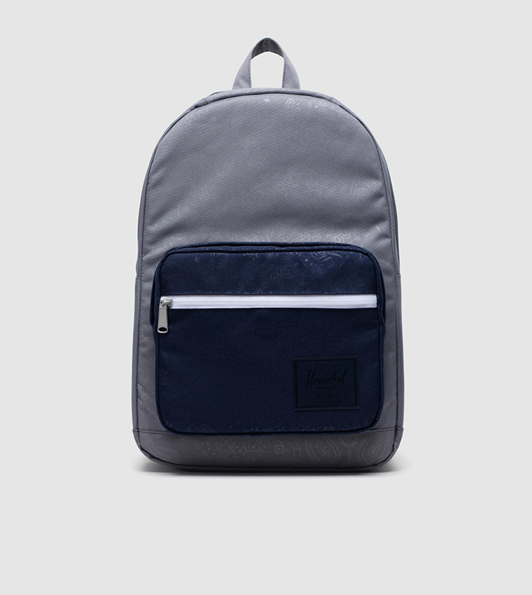Buy Herschel Pop Quiz 600D Poly Gry/Pctban Backpack Grey In Grey ...
