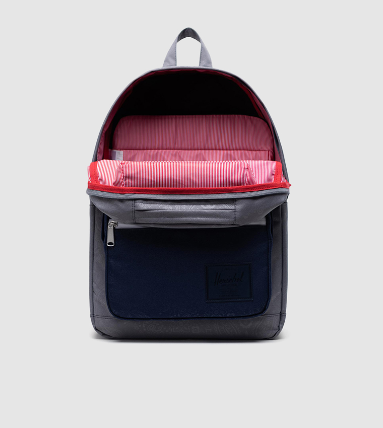 Buy Herschel Pop Quiz 600D Poly Gry/Pctban Backpack Grey In Grey ...