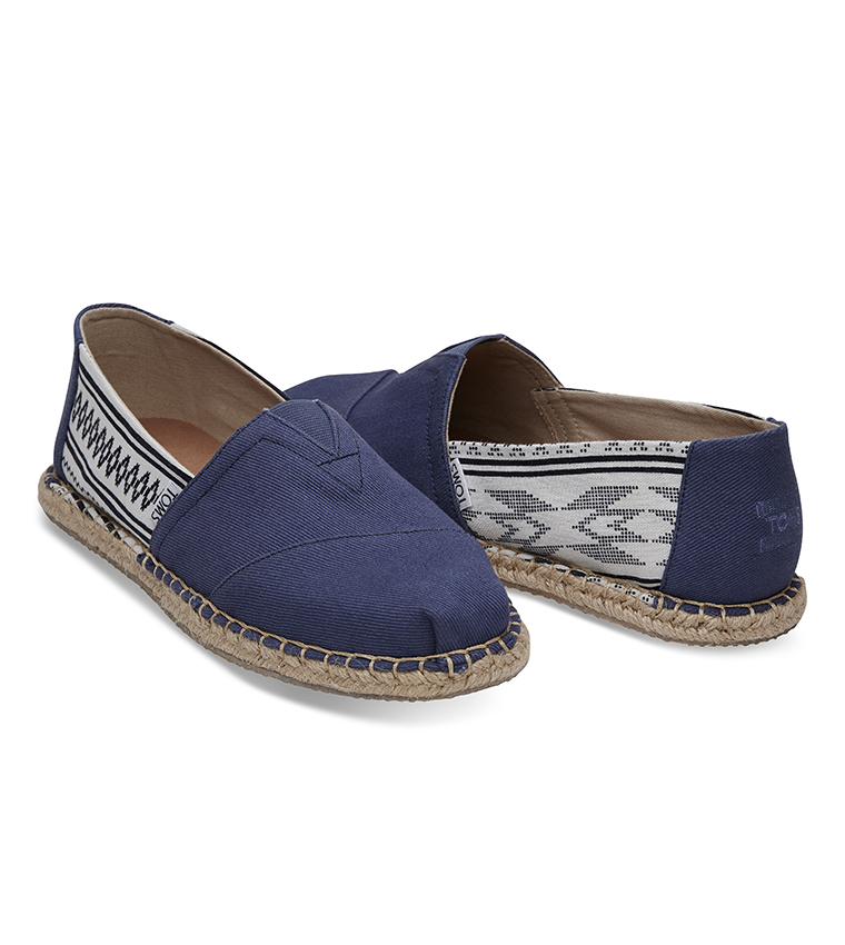 Buy Toms Seasonal Classic Espadrilles Blue In Blue | 6thStreet Qatar