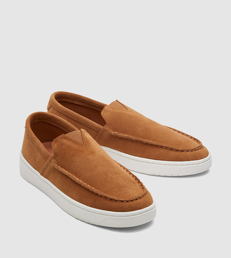Buy Toms Trvl Lite Stitch Detailed Loafers In Brown | 6thStreet Saudi ...