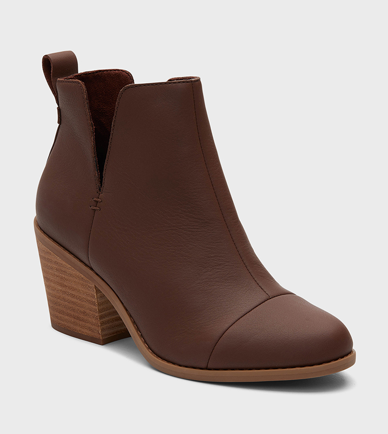 Buy Toms Everly Cut Out Heeled Boots In Brown | 6thStreet Bahrain