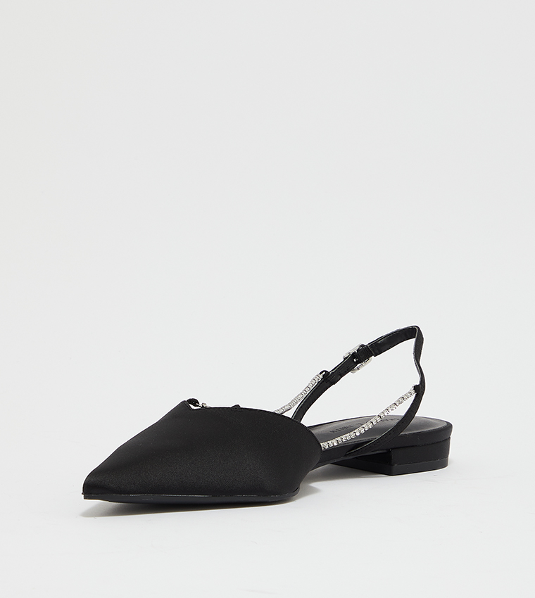 Buy Charles & Keith Adel Recycled Polyester Gem Embellished Slingback ...