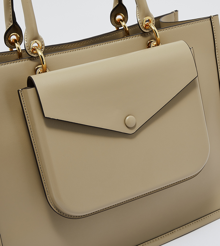 Buy Charles & Keith Wren Acrylic Crossbody BagÂ In Brown | 6thStreet Qatar