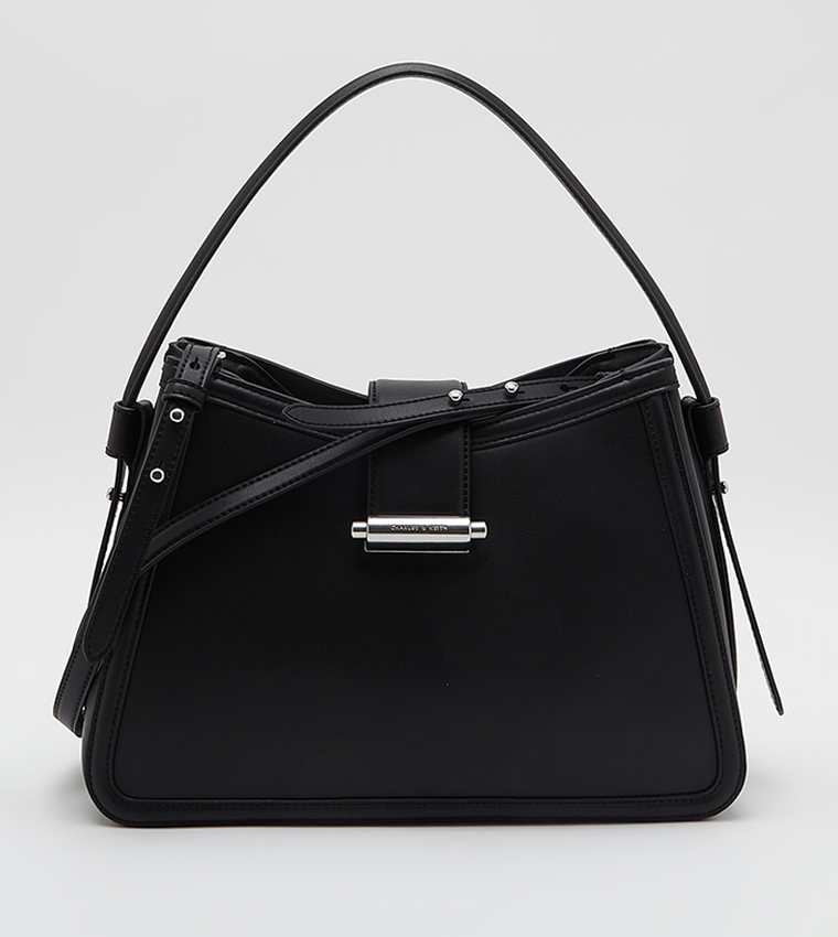 Buy Charles & Keith Lola Belted Hobo Bag In Black | 6thStreet UAE