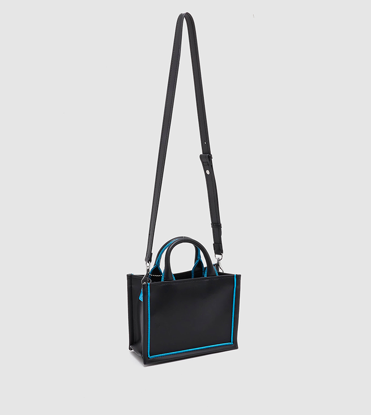 Buy Charles & Keith Contrast Trim Mini Tote Bag Set In Grey | 6thStreet ...