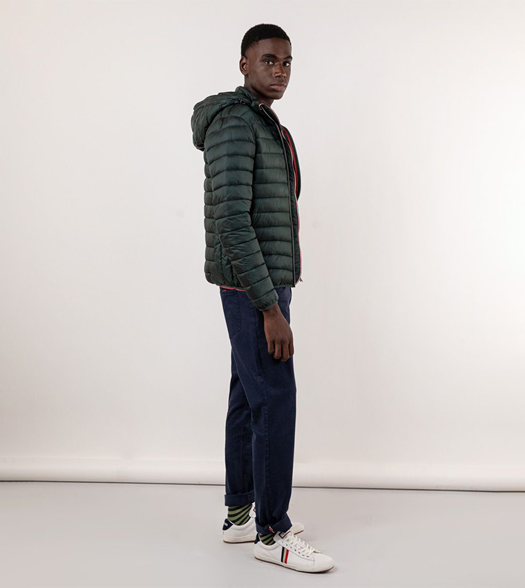 Buy El Ganso Solid Long Sleeves Puffer Jacket In Green | 6thStreet Kuwait