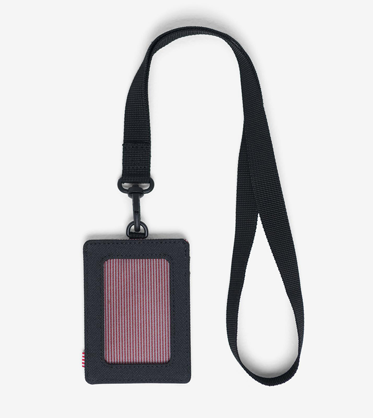 Buy Herschel Charlie Lanyard Rfid Wallets & Cardholders Black In Black ...