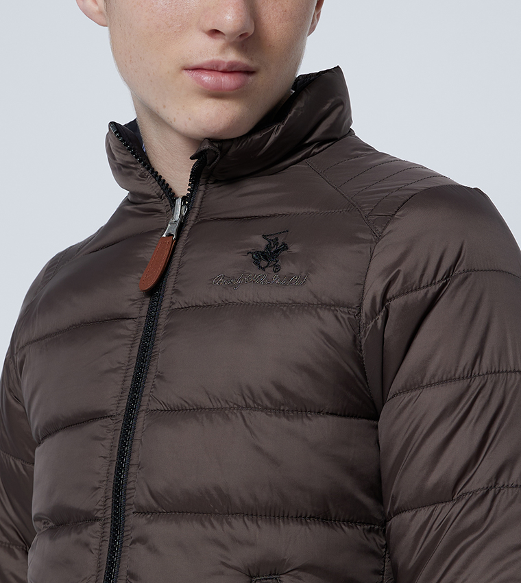 Buy Beverly Hills Polo Club Quilted Logo Embroidered Reversible Jacket ...