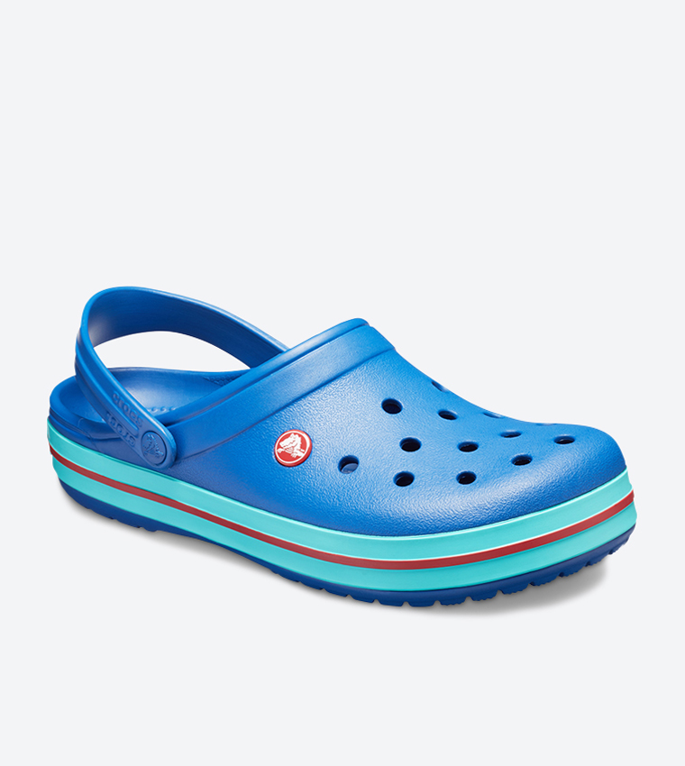 Buy Crocs Crocband Round Toe Sling Back Strap Clog Blue In Blue ...