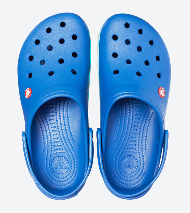 Buy Crocs Crocband Round Toe Sling Back Strap Clog Blue In Blue ...