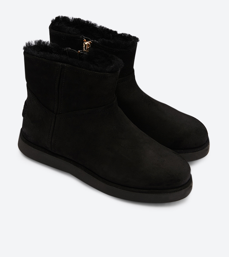 Buy Ugg Classic Mini Blvd Side Zip Closure Boot Black In Black ...
