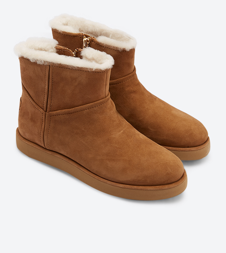 Buy Ugg Classic Mini Blvd Side Zip Closure Boot Brown In Brown ...