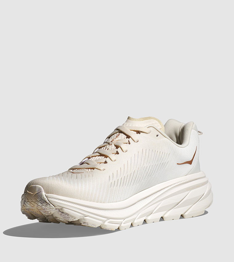 Buy Hoka RINCON 3 Knitted Running Shoes In Beige | 6thStreet Oman