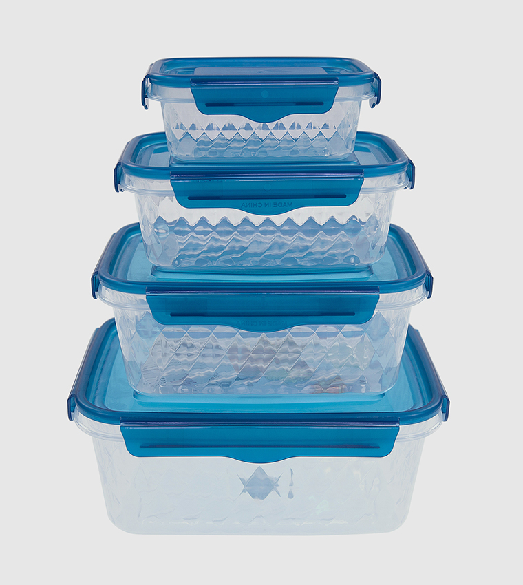 Buy R&B Food Containers Blue In Blue | 6thStreet UAE
