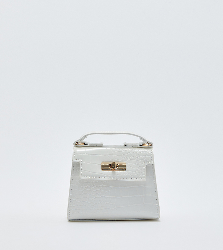 Buy ZAHA @ CCC Small Size Zip Clouser Cross Body White In White ...