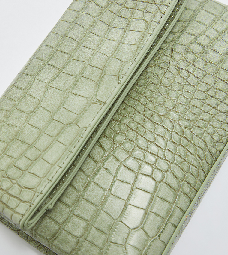Buy ZAHA @ CCC Small Size Zip Clouser Cross Body Green In Green ...
