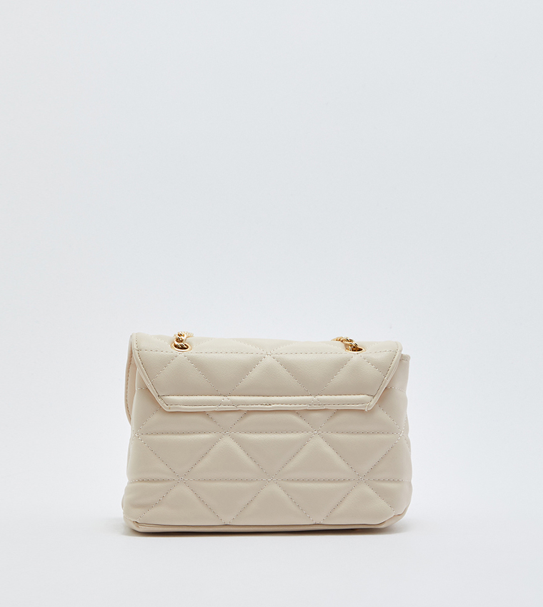 Buy ZAHA @ CCC Small Size Zip Clouser Cross Body Beige In Beige ...