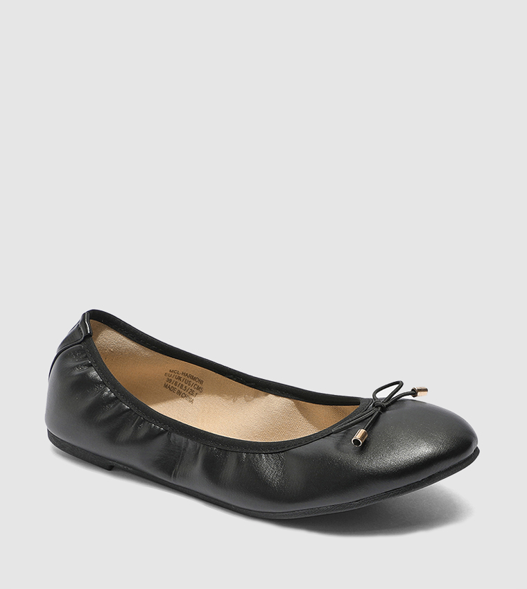 Buy HIS & HERS Flat Ballarinas In Black | 6thStreet Qatar