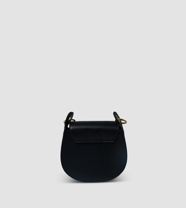 Buy HIS & HERS Black Cross Body Satchel In Black | 6thStreet Kuwait