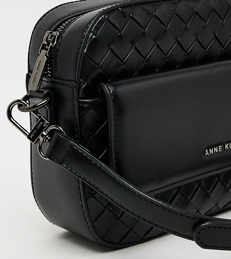 Buy Anne Klein Basket Weave Camera Bag In Black | 6thStreet UAE