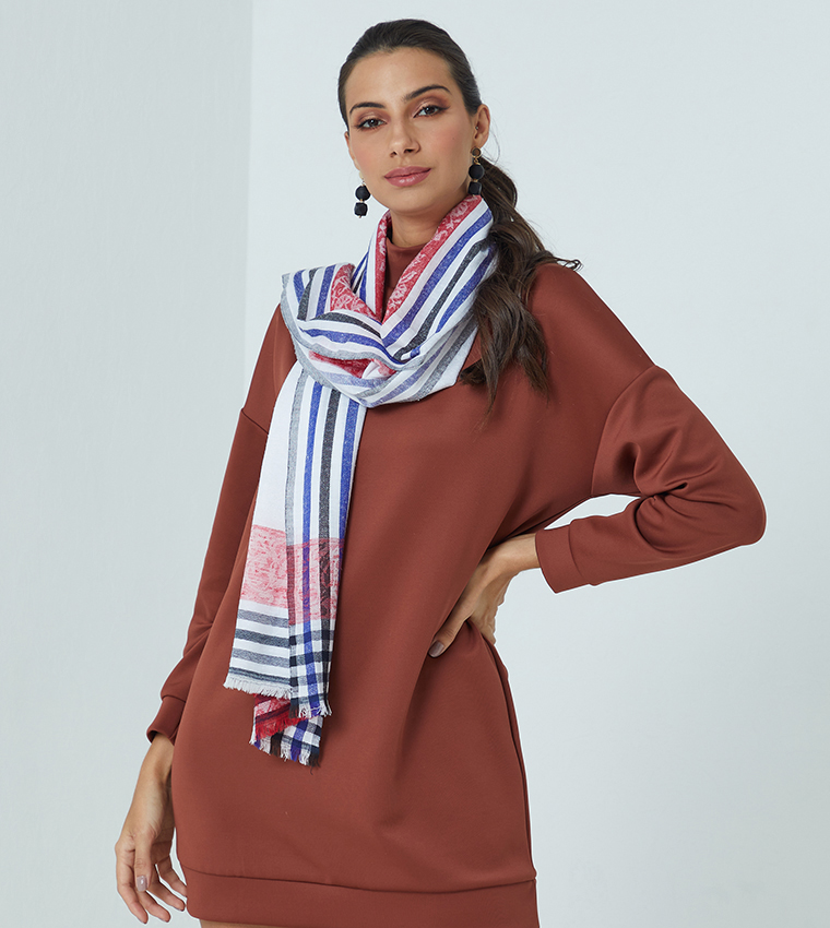 Buy HIS & HERS Printed Scarf In Multiple Colors | 6thStreet Bahrain