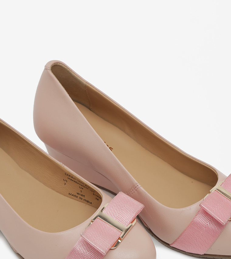 Buy Hush Puppies Sarah Trim Buckle Light Pink In Pink | 6thStreet Bahrain