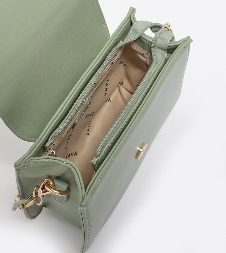 Buy CCC Classic Cross Body Bag In Green | 6thStreet UAE