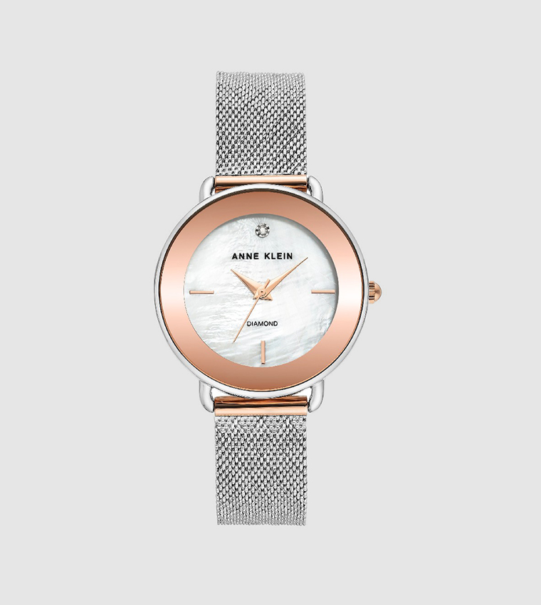 Buy Anne Klein Stainless Steel Watch In Silver | 6thStreet Saudi Arabia