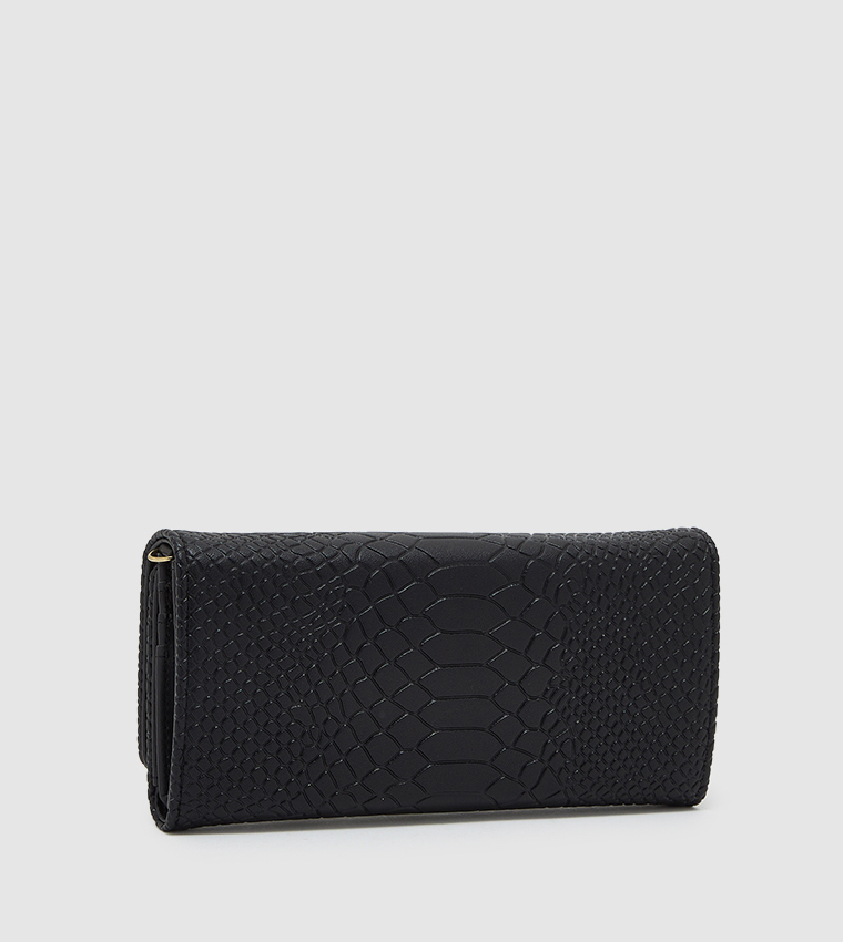 Buy Naturalizer STORMI Textured Wallet With Chain Sling In Black ...