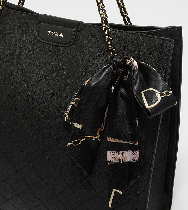 Buy Tyra Classic Top Handle Bag In Black | 6thStreet UAE