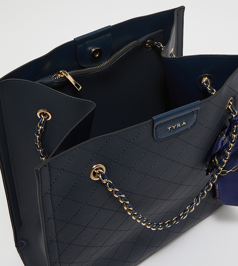 Buy Tyra Classic Top Handle Bag In Blue | 6thStreet UAE
