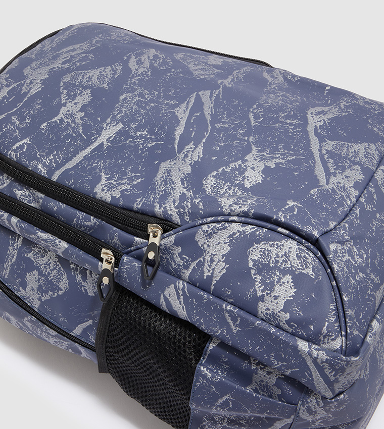 Buy Austin Reed @ CCC Mountain Printed Backpack In Blue | 6thStreet UAE