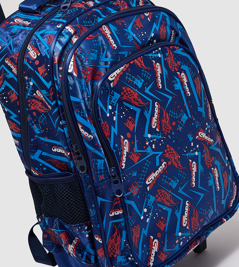 Buy Austin Reed @ CCC Kids Printed Trolley Backpack In Blue | 6thStreet ...