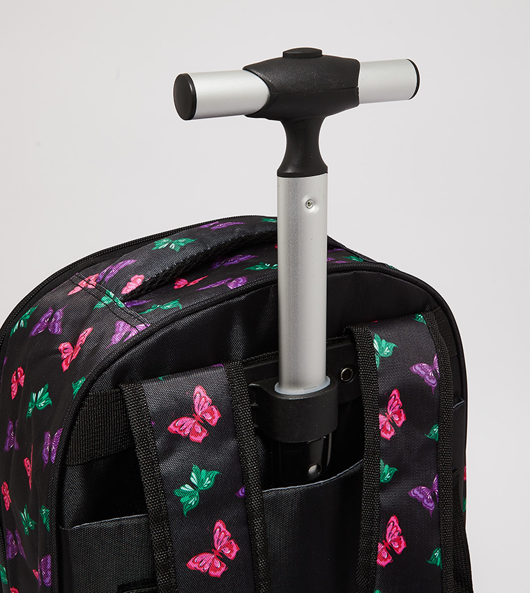 Buy Austin Reed @ CCC Kids Printed Trolley Backpack In Black ...