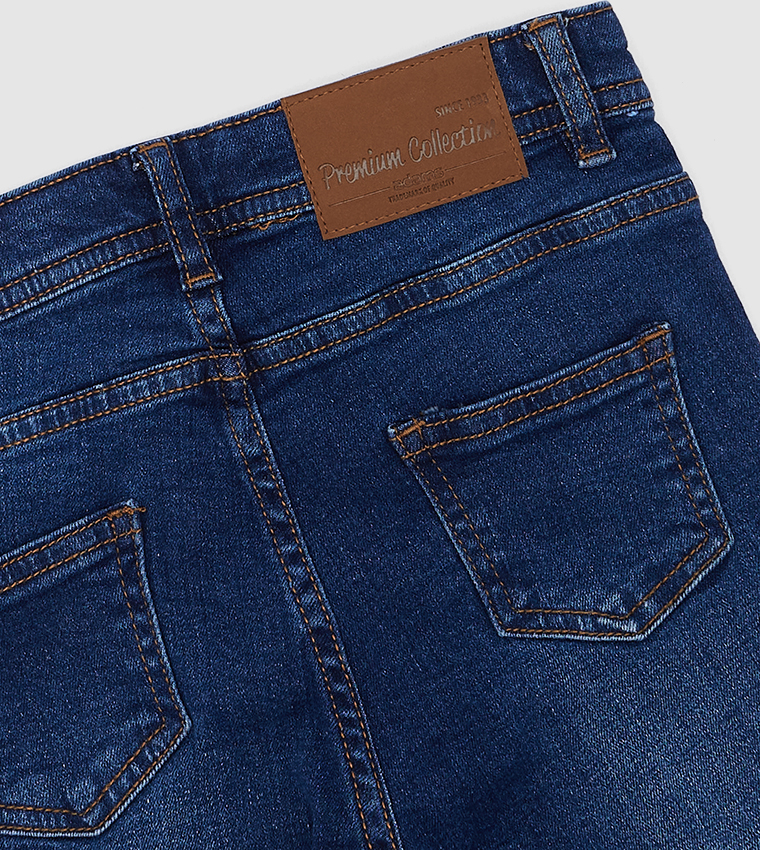 Buy Adams Kids Basic 5 Pocket Denim Jeans In Blue | 6thStreet Oman